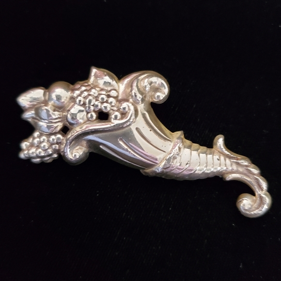Vintage | Jewelry | Vintage Lang Sterling Cornucopia Brooch 96s ...
